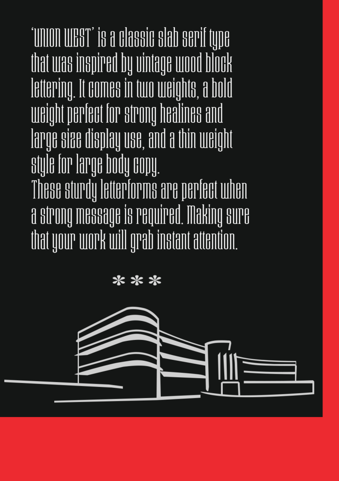 STF_UNION WEST (Text) | FontStruct